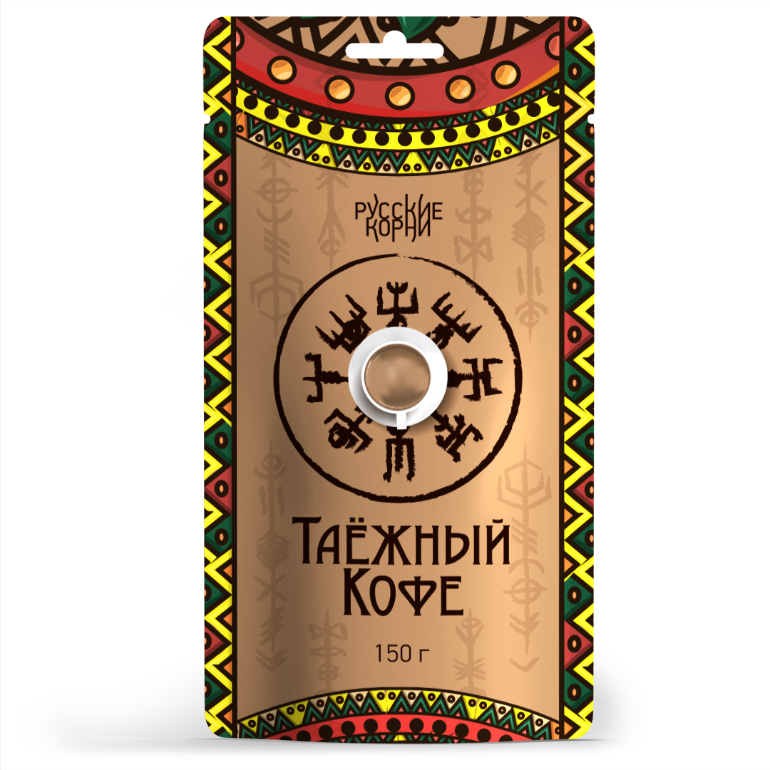 Кофе растворимый, без кофеина, таежный, сливочный, 150 гр, Русские корни