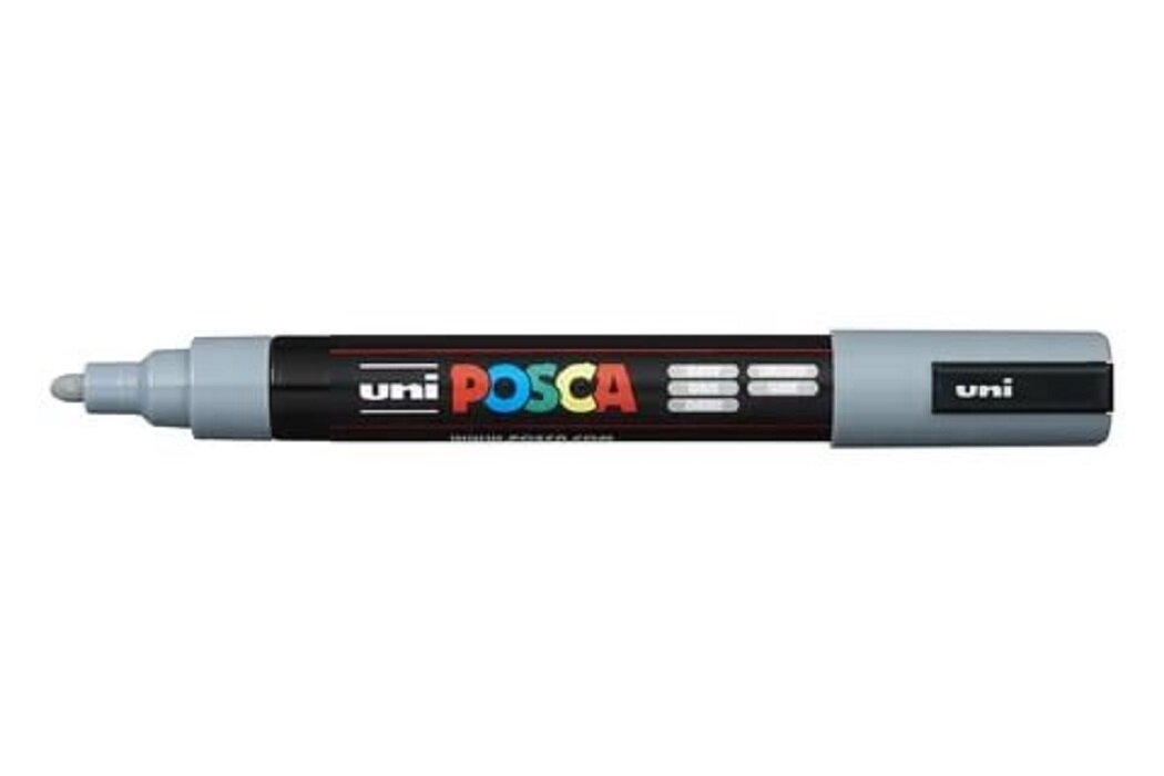 Маркер Uni POSCA PC-5M 37 серый 1,8-2,5 мм пулевидный 1 шт