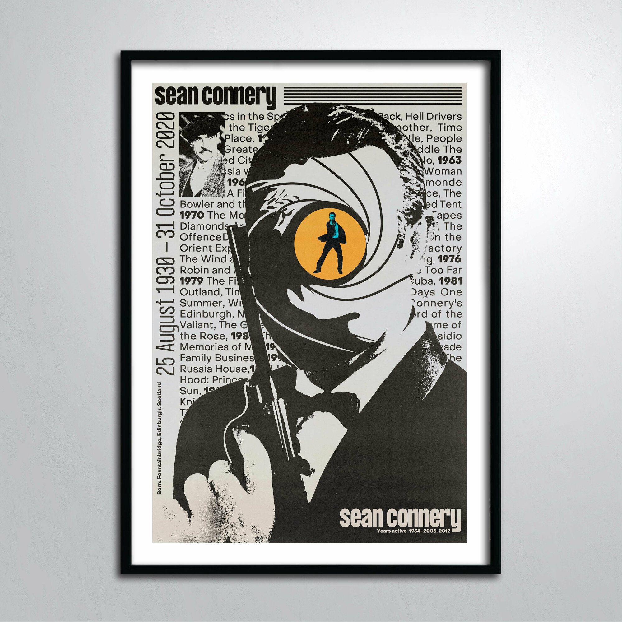 Постер без рамы/James Bond Шон Коннери Джеймс Бонд Арт Плакат