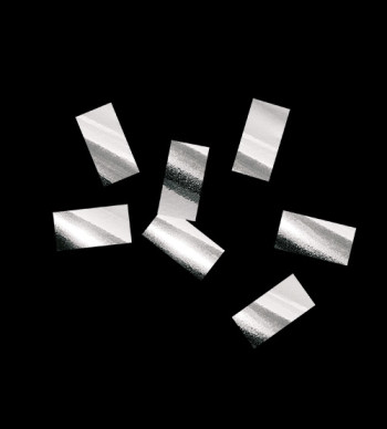 Конфетти металлизированное 10х20мм серебро