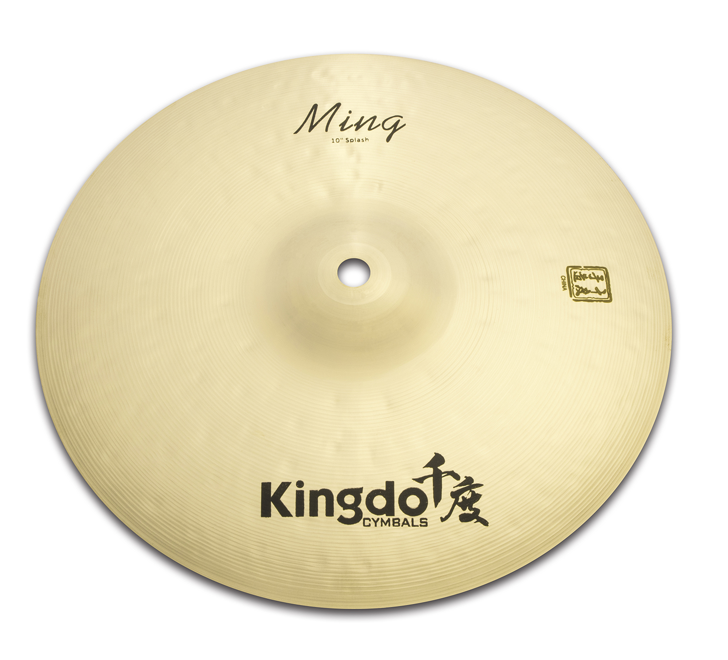 KINGDO 10" MING SPLASH Тарелка сплэш 10", B20, средней толщины, традиционная отделка, теплый и насыщенный тембр