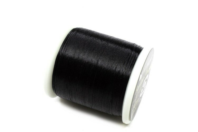 Нить для бисера Miyuki Beading Thread, длина 50 м, цвет 12 черный, нейлон, 1030-264, 1шт