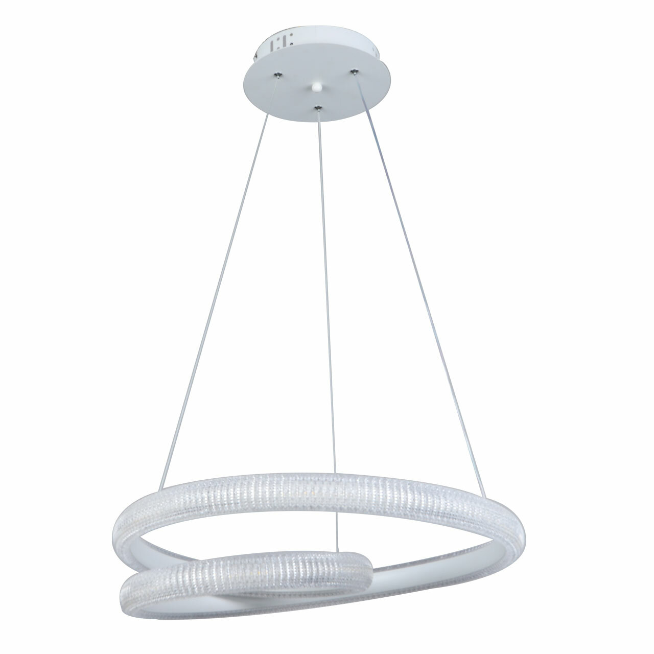 Светильник подвесной светодиодный, люстра De Markt Оскар 510015301, 100W LED, цвет: белый, пульт в комплекте