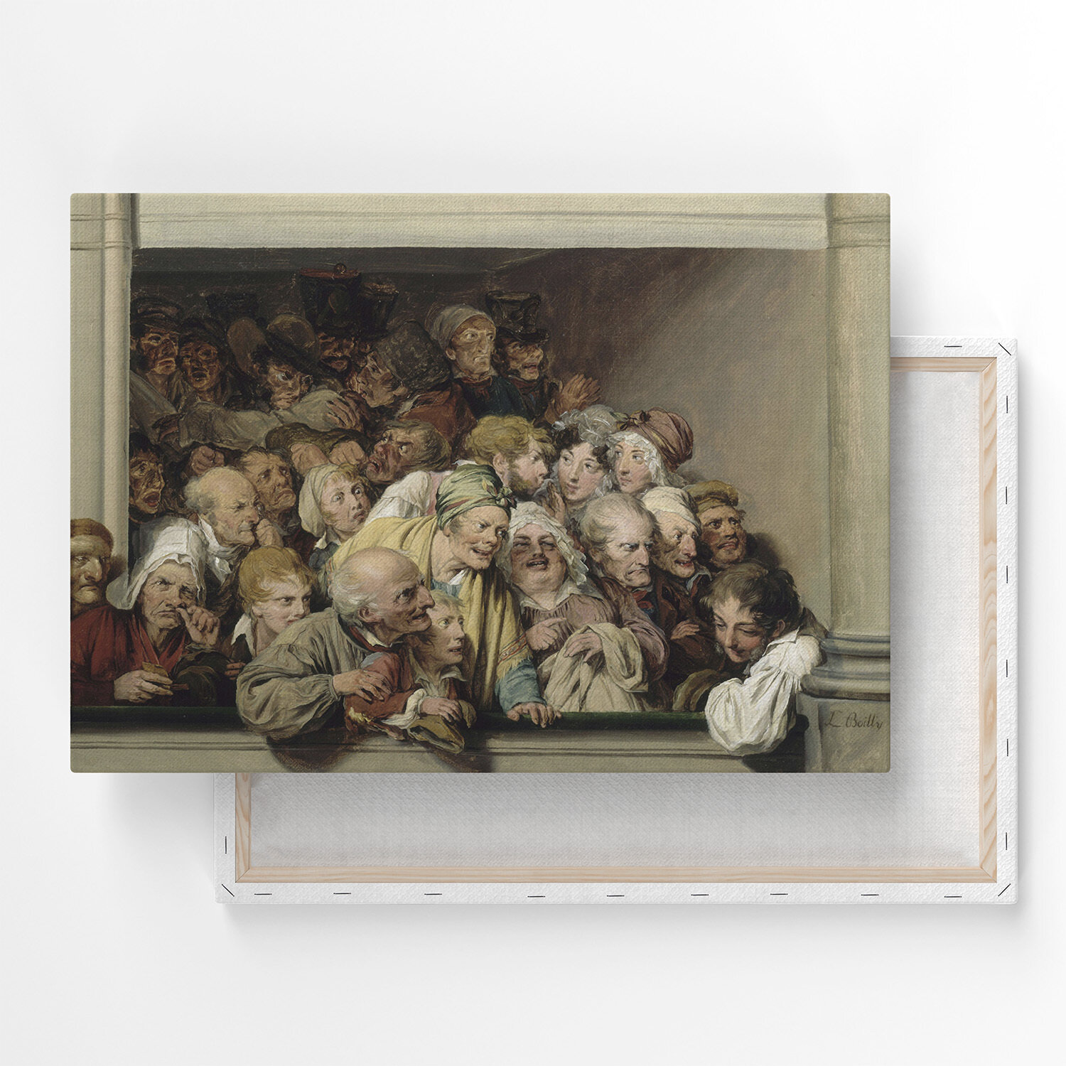 Картина на холсте, репродукция / Луи-Леопольд Буальи - Theater Box / Размер 80 x 106 см