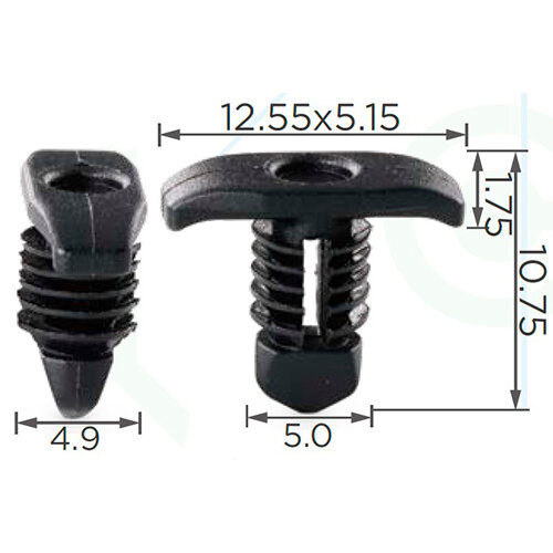Клипса уплотнителя двери/капота/багажника (OEM: 251823717) 774919