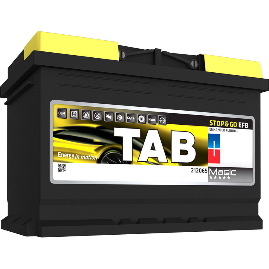 Аккумулятор Tab EFB Stop-n-Go 80 А. ч 760A (315x175x190) 212080, 58088