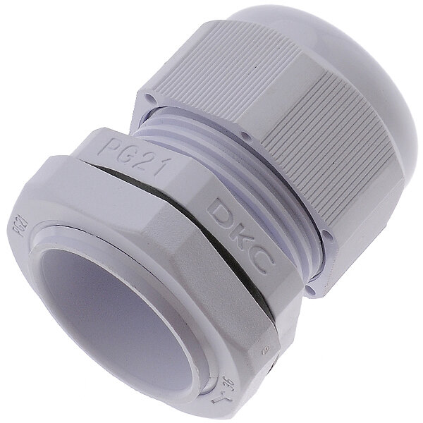 Сальник 53000 с уплотнением Pg 21 с контргайкой (D кабеля 13-18мм, IP68) (ДКС) (5 шт. в комплекте)