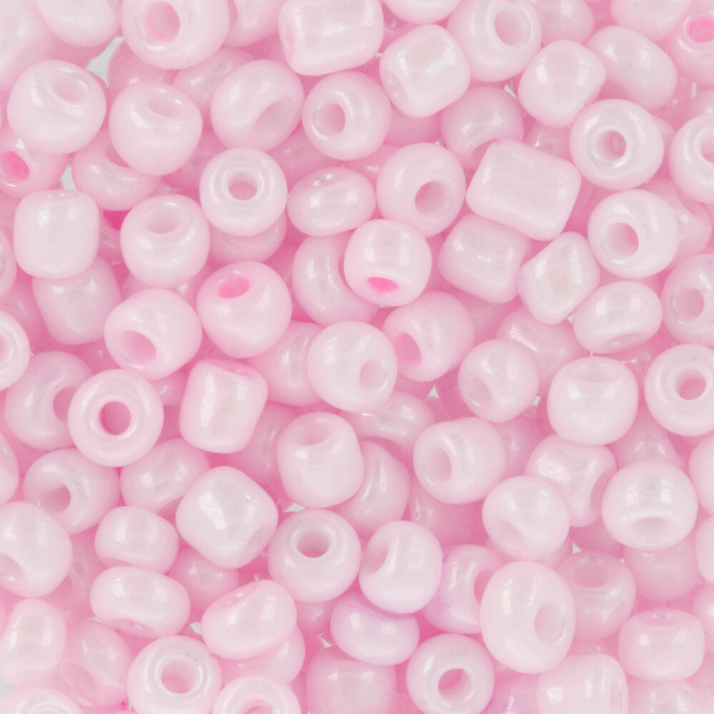 Бисер "Zlatka" круглый GR 08/0 10 г №0966 св. розовый