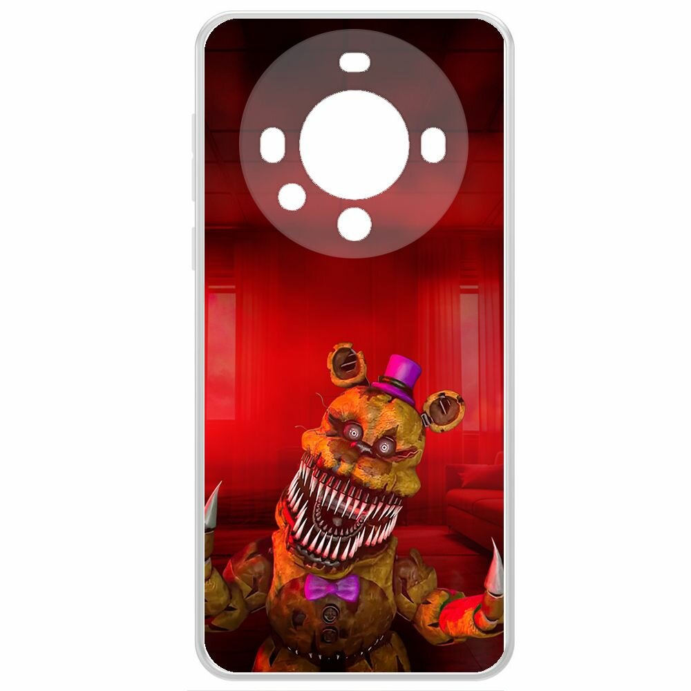 Чехол-накладка Krutoff Clear Case фнаф - Фредди атакует для Huawei Mate 60 Pro