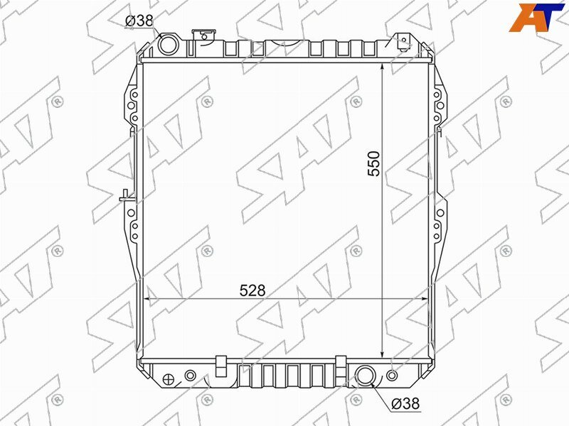 Радиатор Toyota 4Runner 89-95 / Hilux Surf 89-95