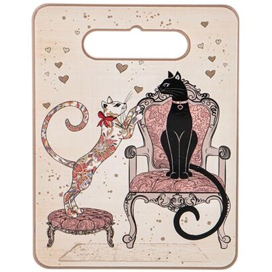 Подставка под горячее Agness "парижские коты" 20х15х1 см