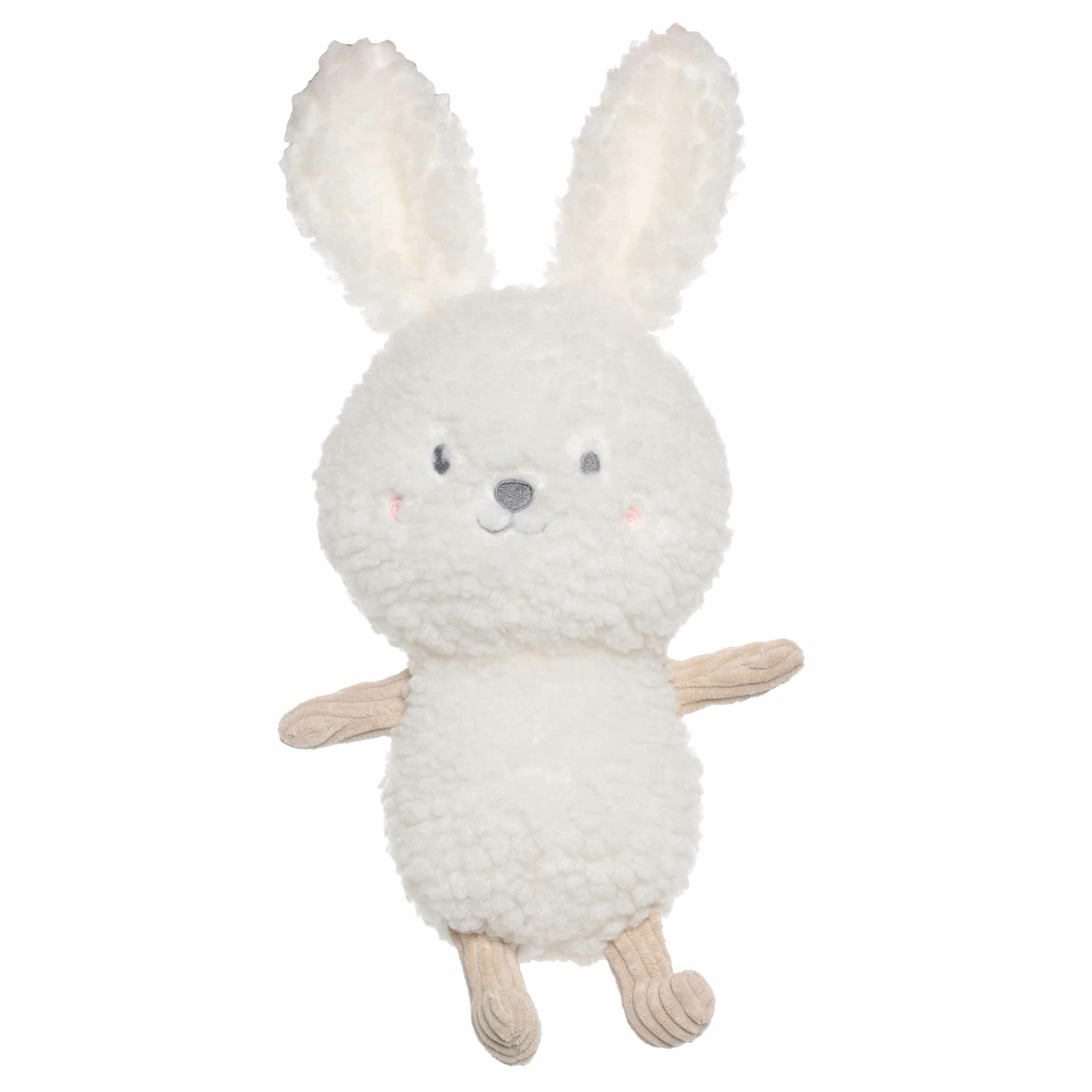 Игрушка, 25 см, мягкая, букле, бежевая, Зайка, Rabbit, Kuchenland