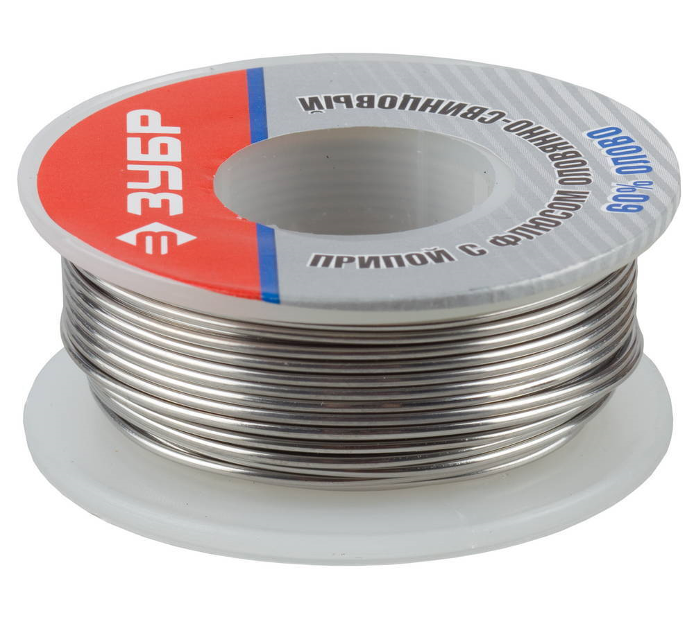 ЗУБР Sn 60%, Pb 40%, 100 гр, припой (55420-100)