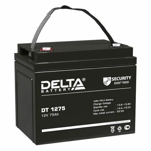 Аккумуляторная батарея Delta DT 1275 для ИБП 12В, 75Ач