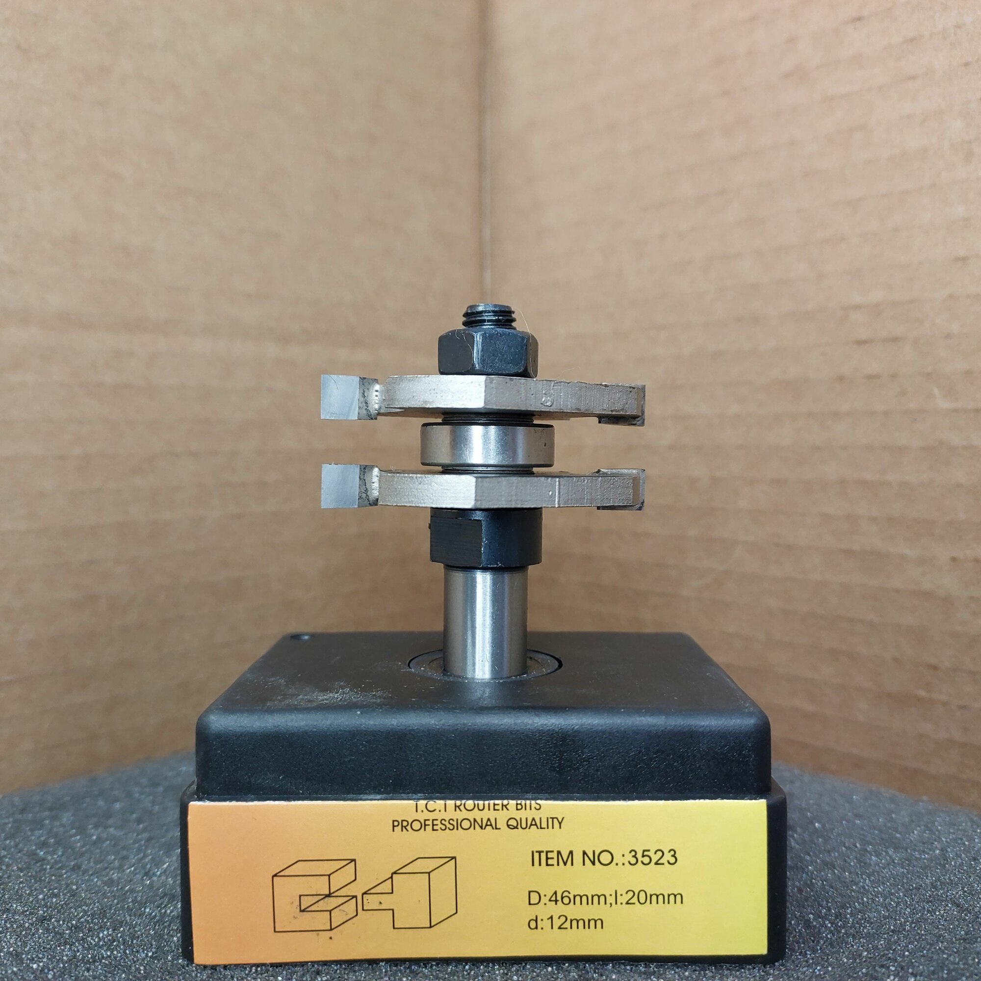 Фреза шип паз комбинированная Глобус 3523 D:46mm I:20mm d:12mm Комбинированная шип-паз