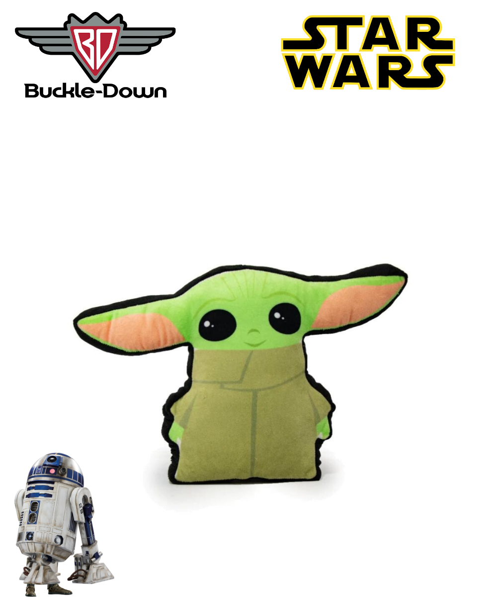 Игрушка-пищалка для собак Buckle-Down, Звездные войны Малыш Йода, разноцветный