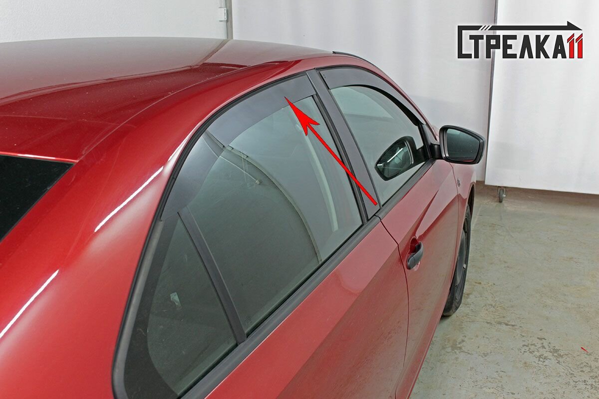 SKODA RAPID 2020-н. в. (II) - 2D Дефлекторы окон черные