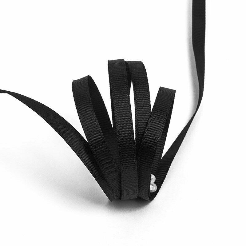 Лента репсовая 2 см (20мм) цв. черный упак.27,4 м