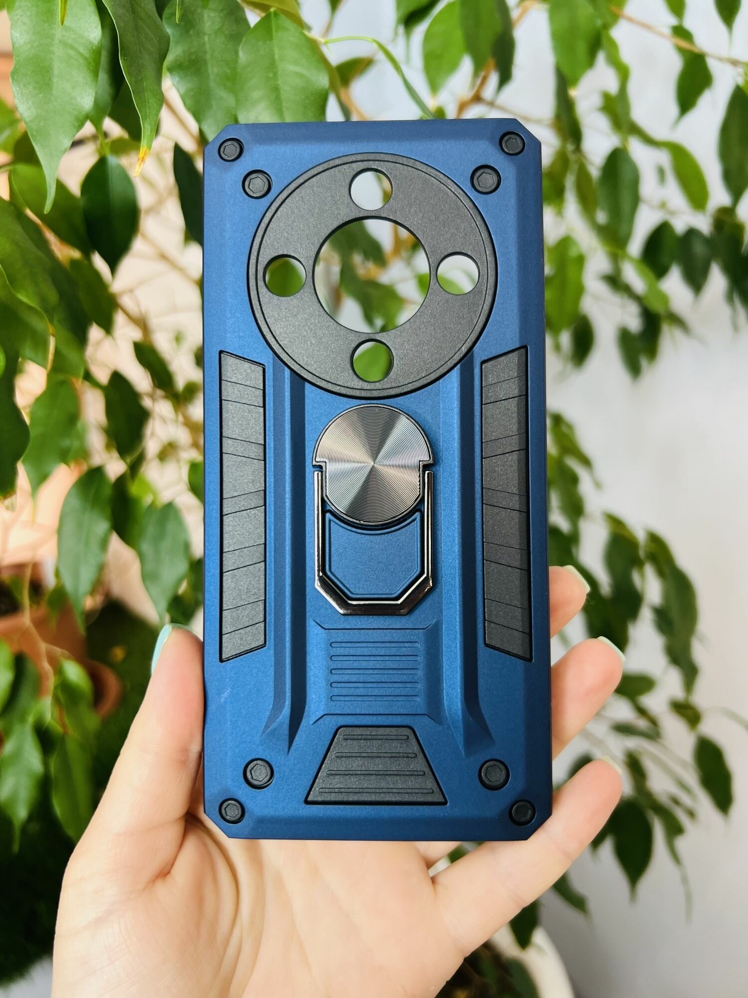 Чехол противоударный military для Honor X9B / Хонор Х9В (Темно-синий)