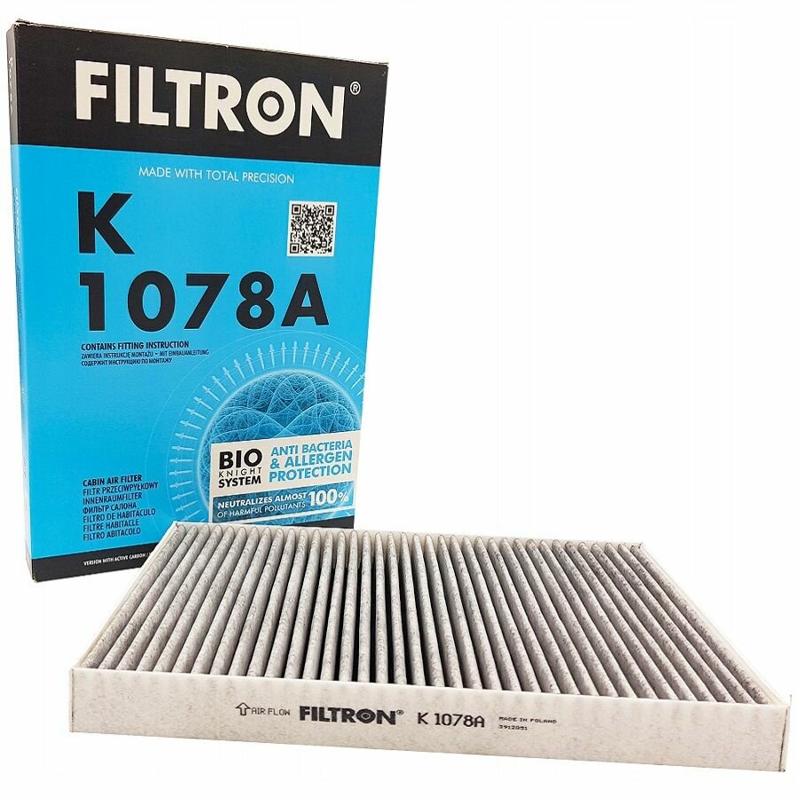 Фильтр салонный угольный FILTRON K1078A
