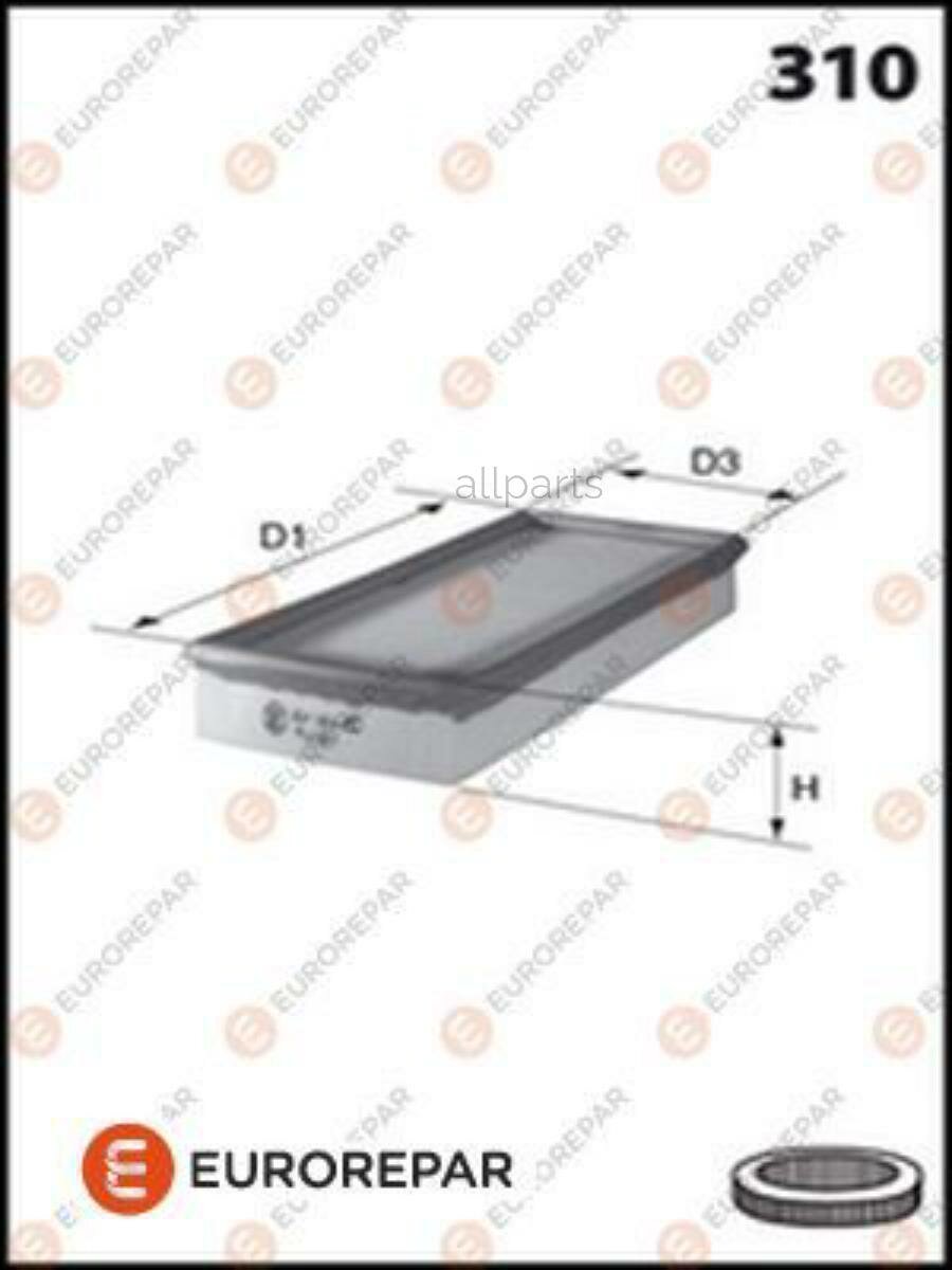 EUROREPAR E147319 EUROREPAR Фильтр воздушный E147319