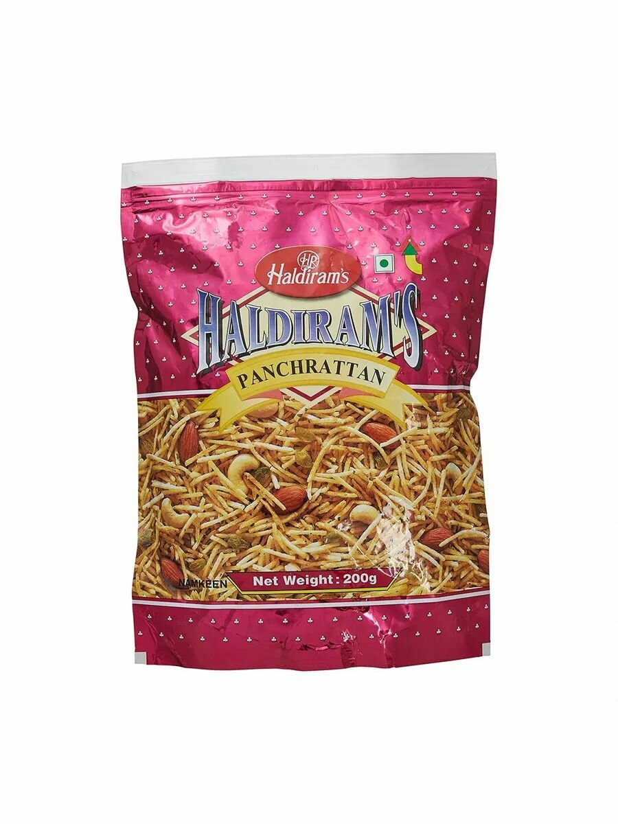 Панчраттан (PANCHRATTAN) Сладко-острая смесь из картофельных палочек, рисовых хлопьев, орехов, изюма,