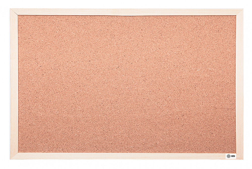 Доска пробковая Cactus CS-CWBD-60X90 коричневый 60x90см деревянная рама