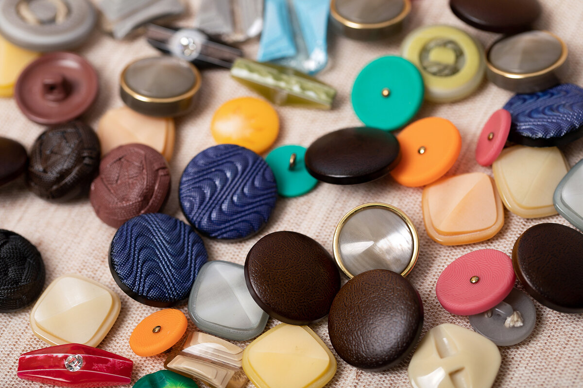 Пуговица костюмная на ножке Gamma DX 0037-I40-539B 20 12 мм оранжевый/коричневый цвет №234/141