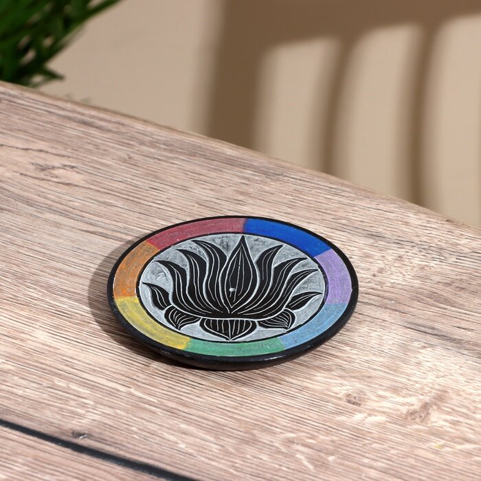 Подставка под благовония «Лотос», 10 см, камень