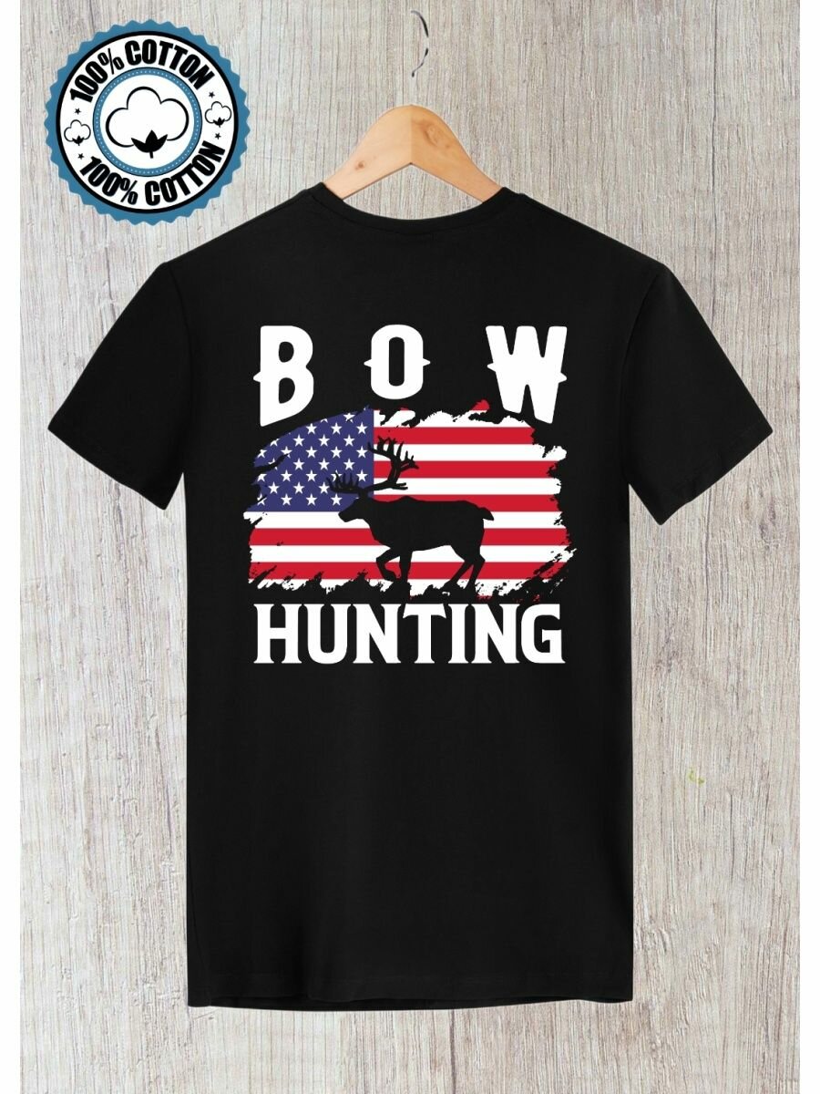 Футболка с охота лось