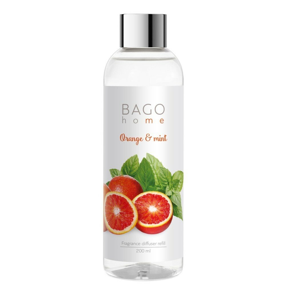 Апельсин с мятой BAGO home наполнитель для диффузора 200 мл