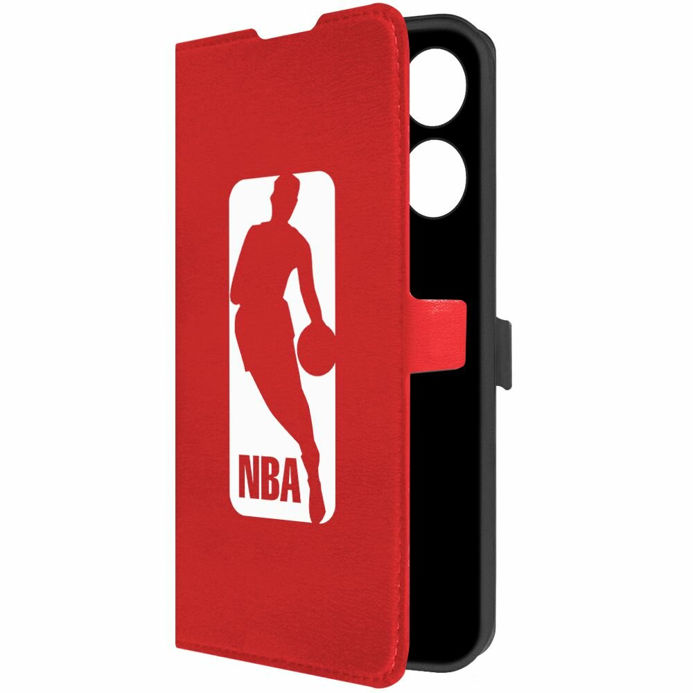 Чехол-книжка Krutoff Eco Book для TECNO Pova 5 NBA (НБА) (красный)
