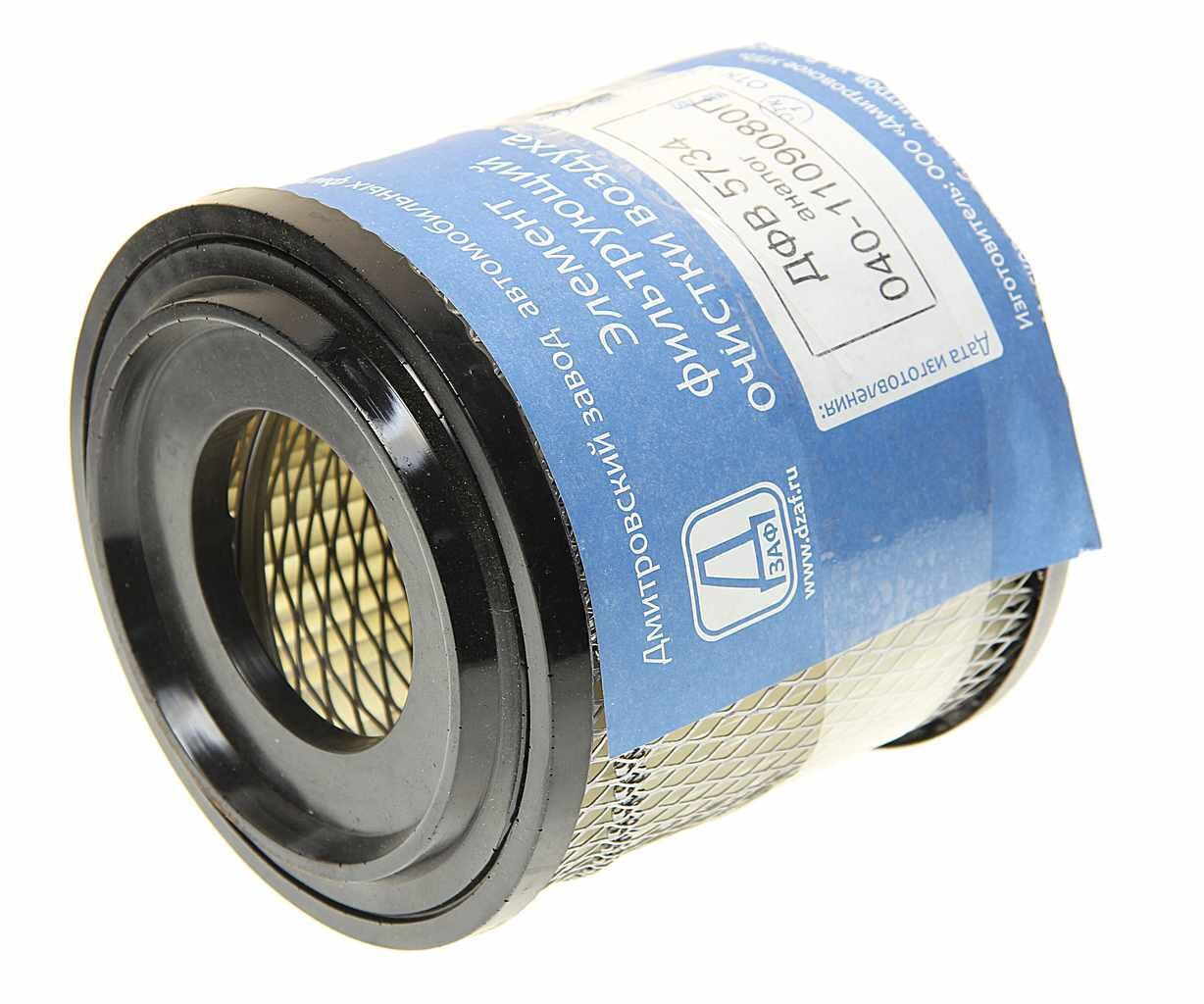 Элемент фильтрующий УАЗ-469,3151 воздушный низкий, 040-1109080, дзаф