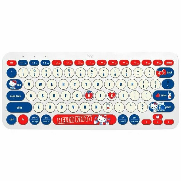 Клавиатура офисная Logitech Multi-Device K380 Bluetooth Hello Kitty (Английская раскладка)