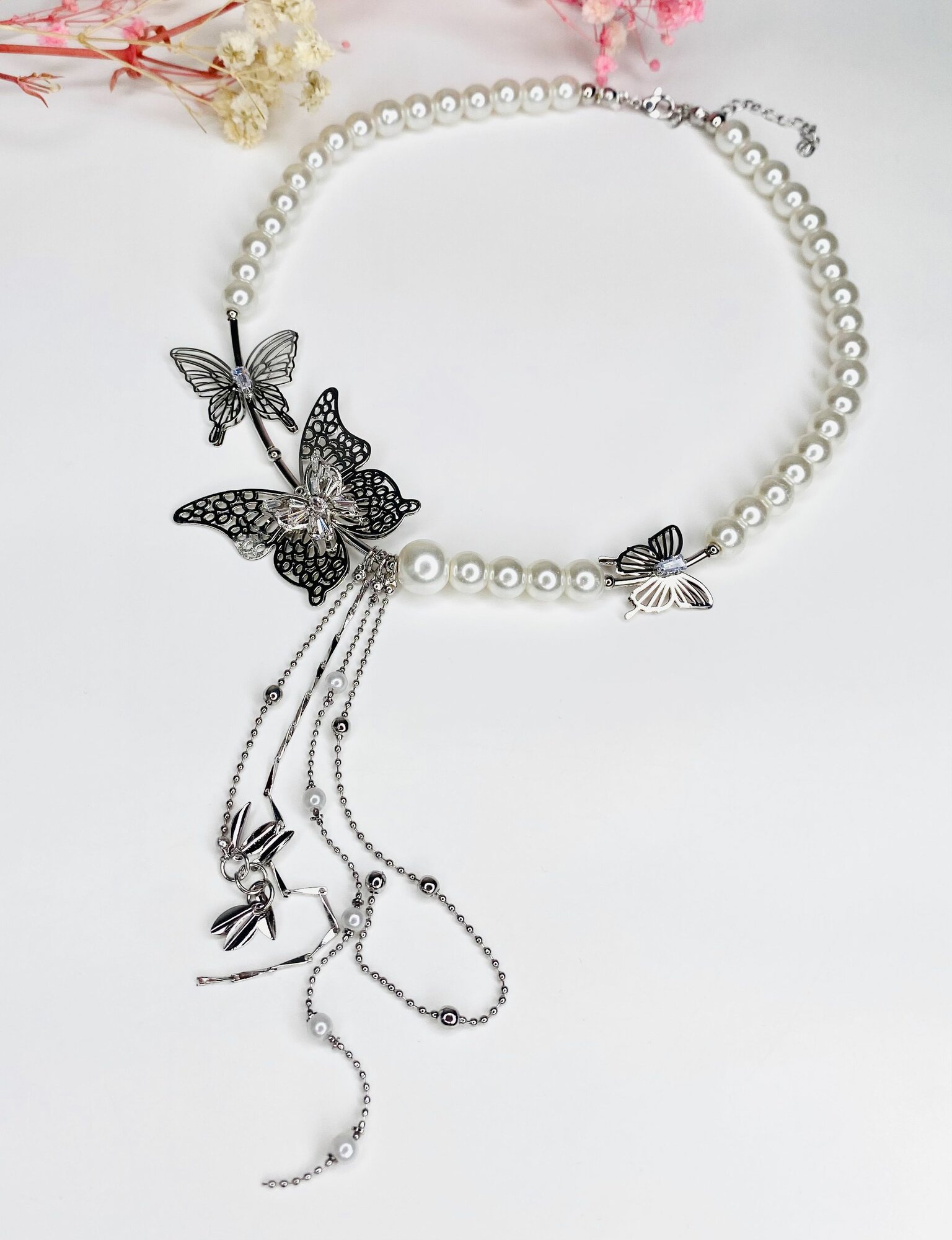 Колье, жемчуг имитация