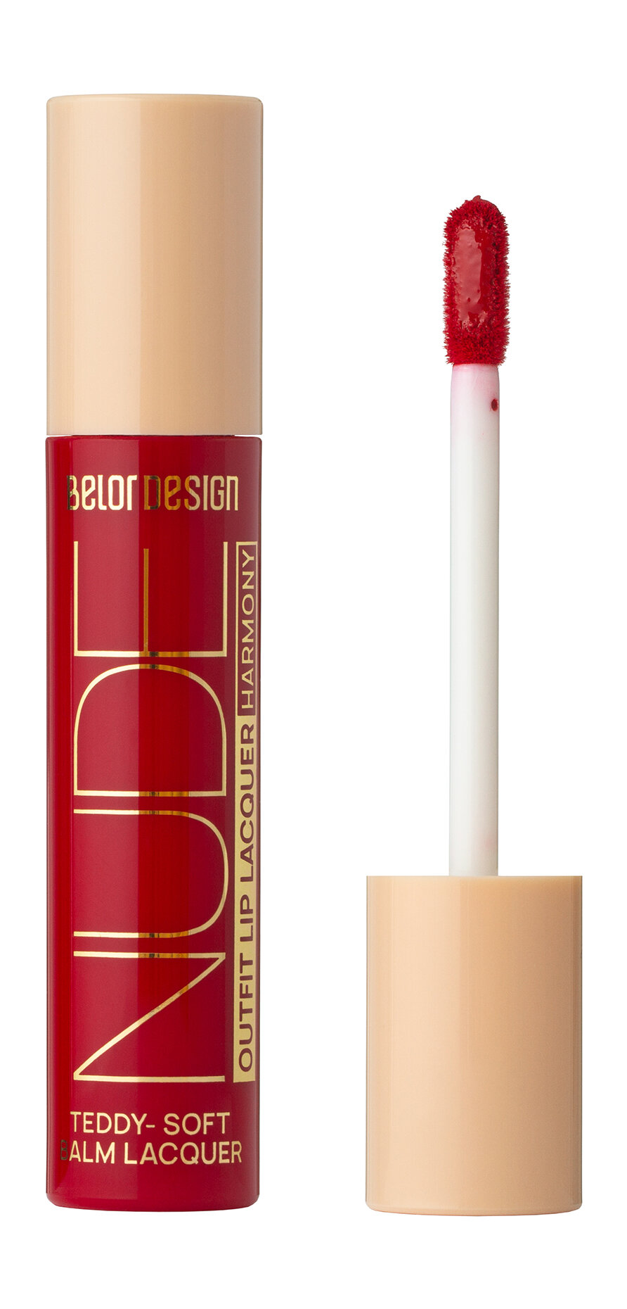 BELOR DESIGN Блеск для губ Nude Harmony Outfit Lip, 4,1 гр, 29 Феникс