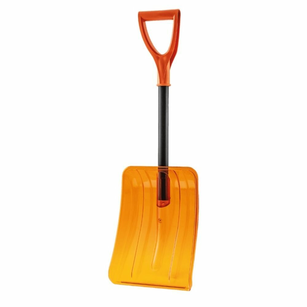 Лопата для уборки снега, поликарбонат, 270х360х840 мм, стальной черенок, усиленная Сибртех 61673