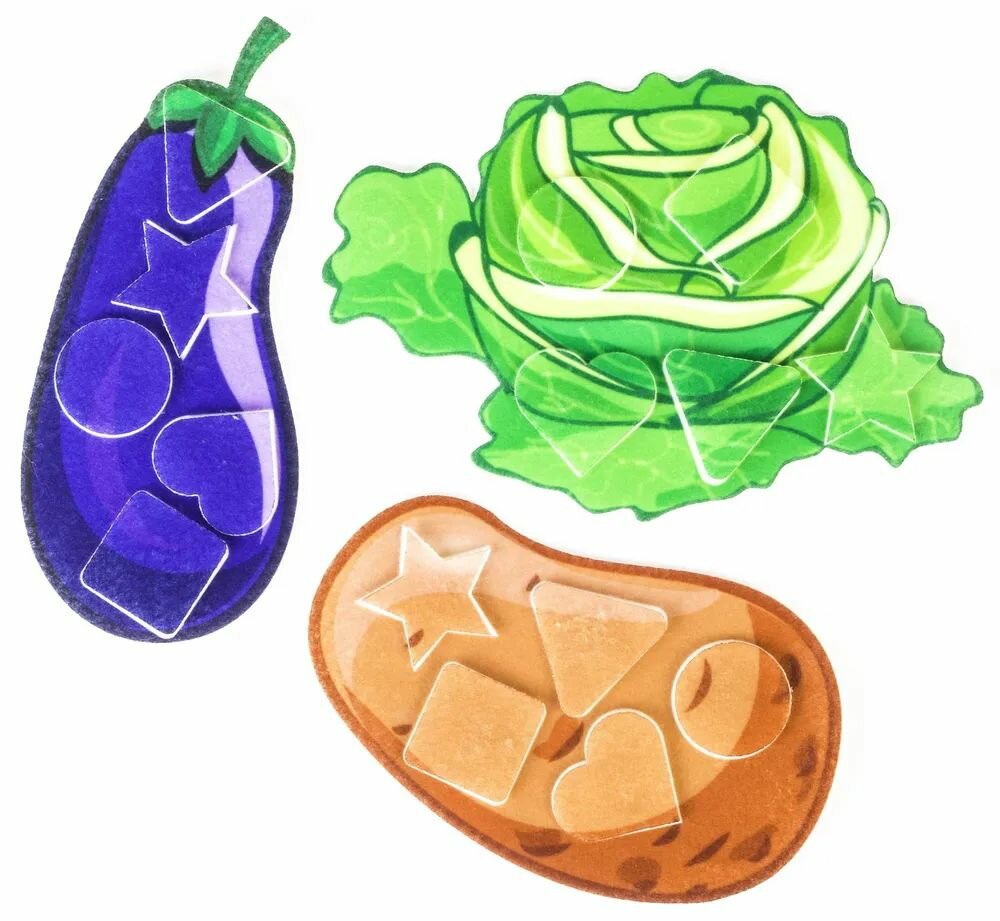 Развивающая игра-сортер. Овощной микс сортер (фетр)