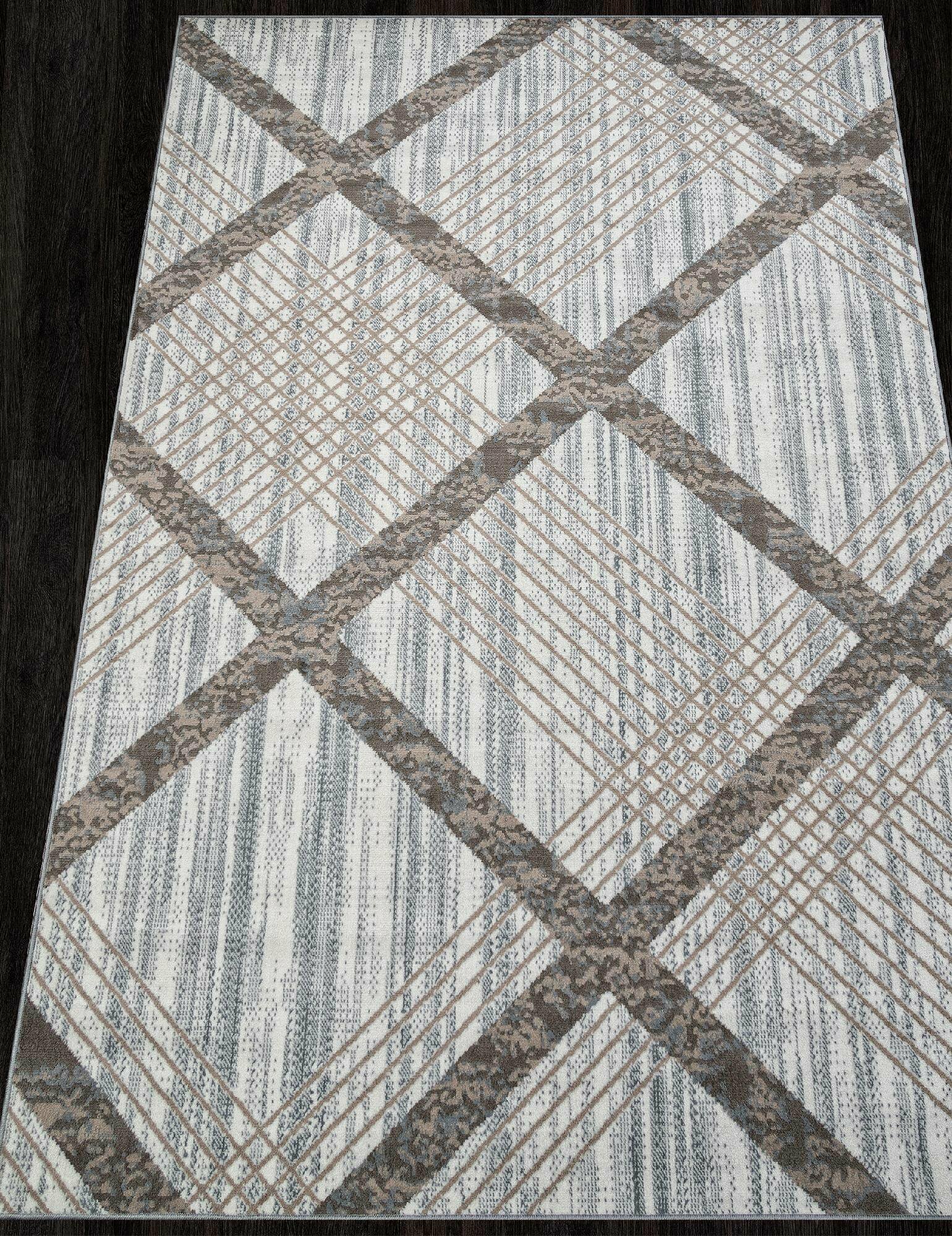 Ковер на пол в гостиную в спальню 250х500 см современный ворс 7 мм 324292 KoverVDom