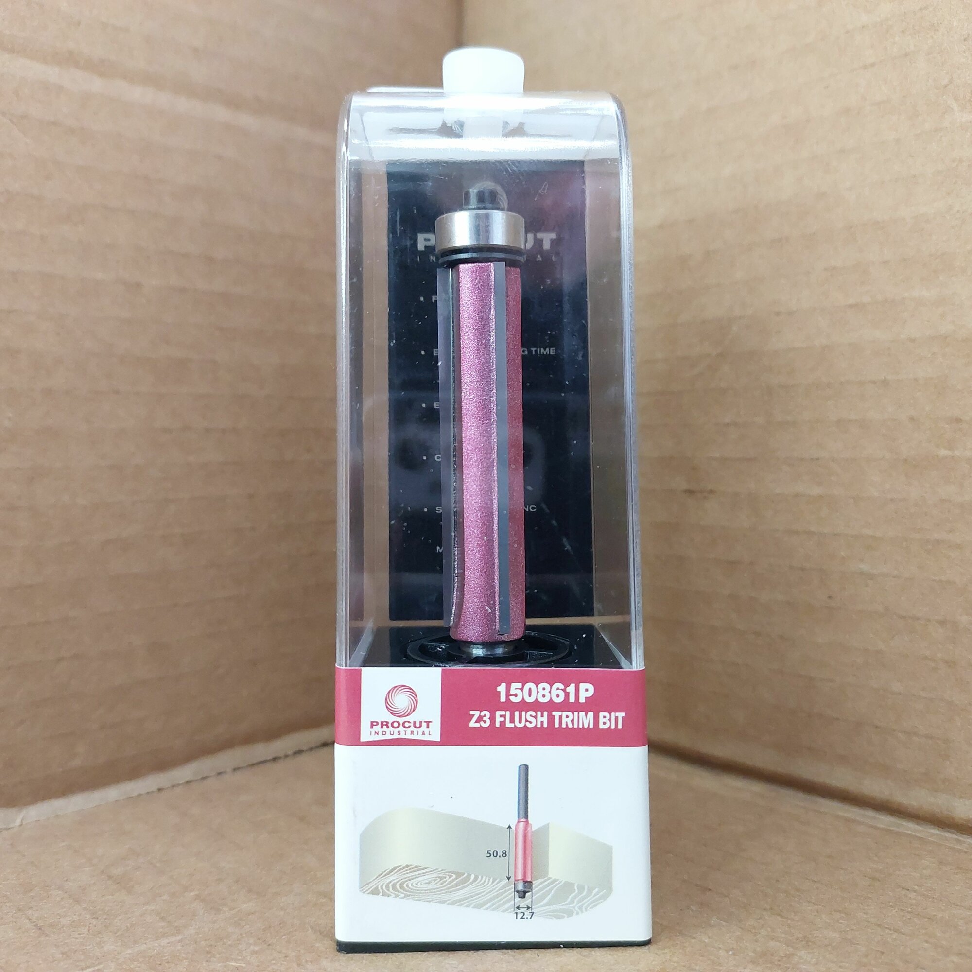 Фреза обгонная Н 50,8 для еврозапила с 3 ножами усиленная (нижний подшипник) проф. серия Z 3 D 12.7x50.8x95 S 8 PROCUT