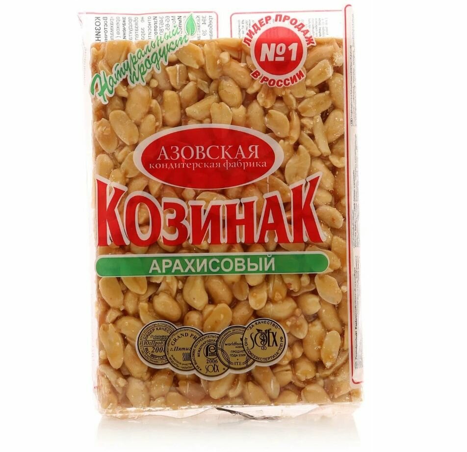 Азовская кондитерская фабрика Козинак арахисовый,170 г