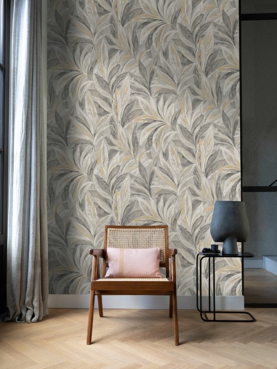 Обои Rasch My Cottage 1.06 x 10.05 961126 на флизелиновой основе метровые, цвет серый, моющиеся