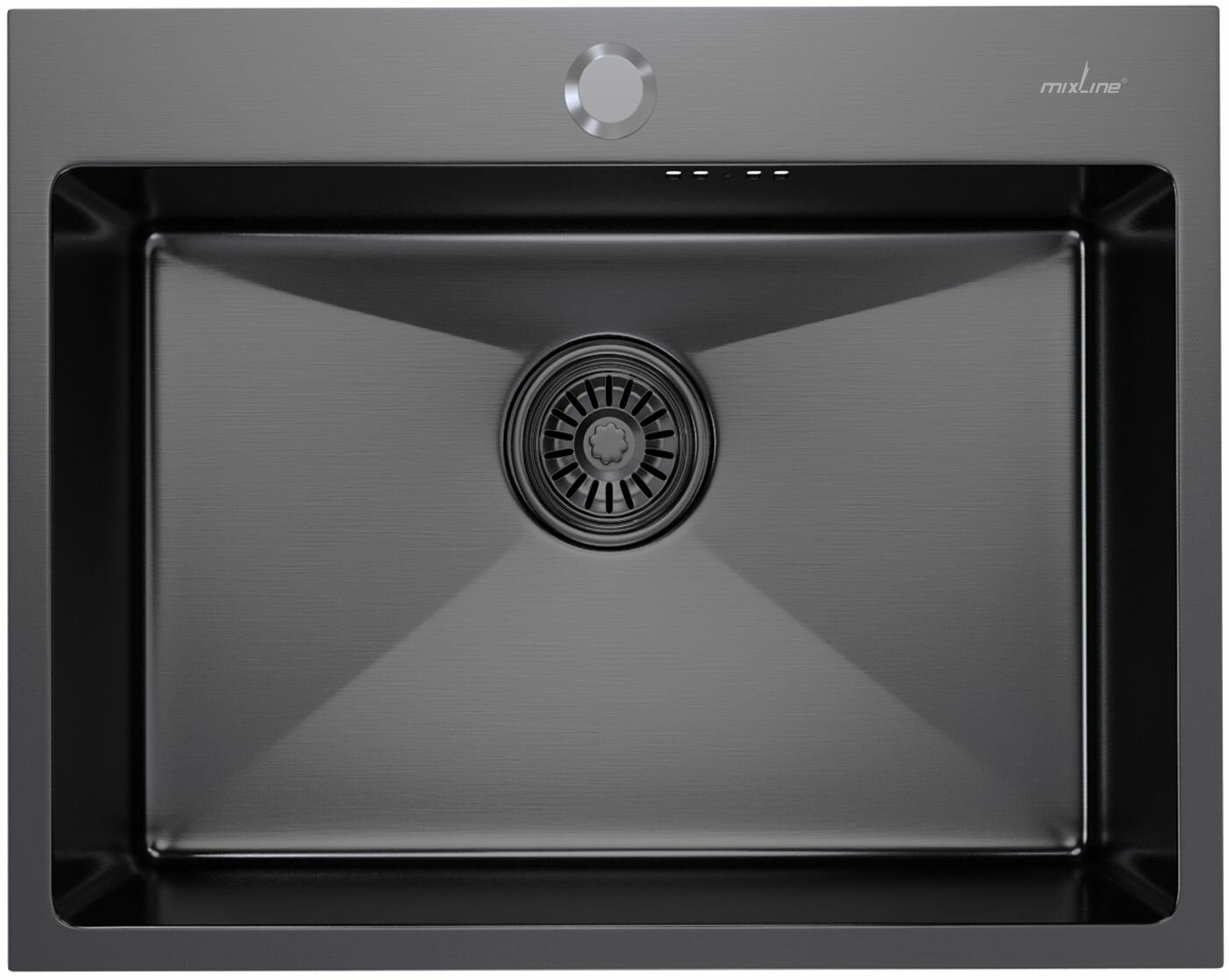 Мойка кухонная Mixline Pro 60 черный графит