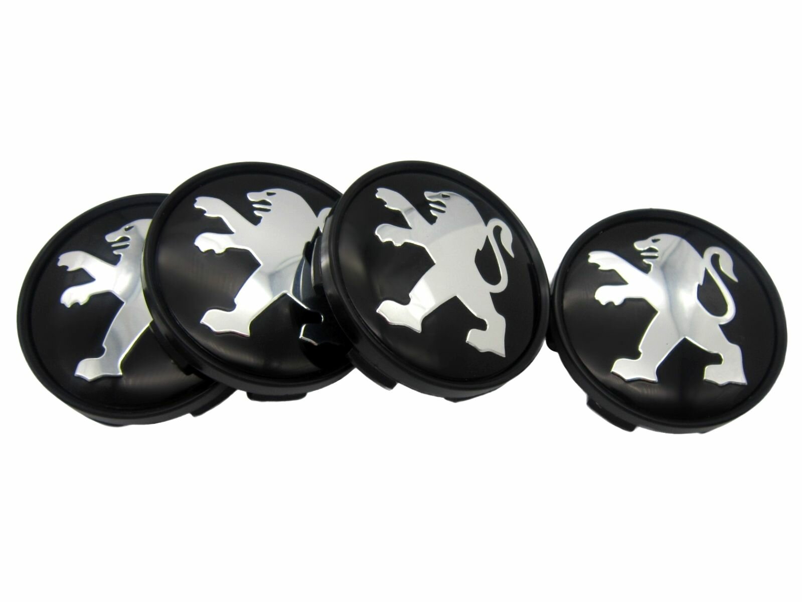 Колпачки, заглушки на литые диски Пежо 59/56/10 мм, комплект 4 шт.