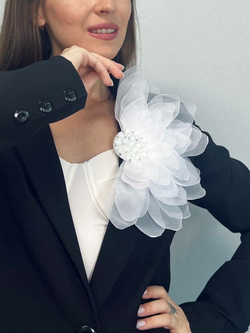 Брошь, хрусталь, стекло