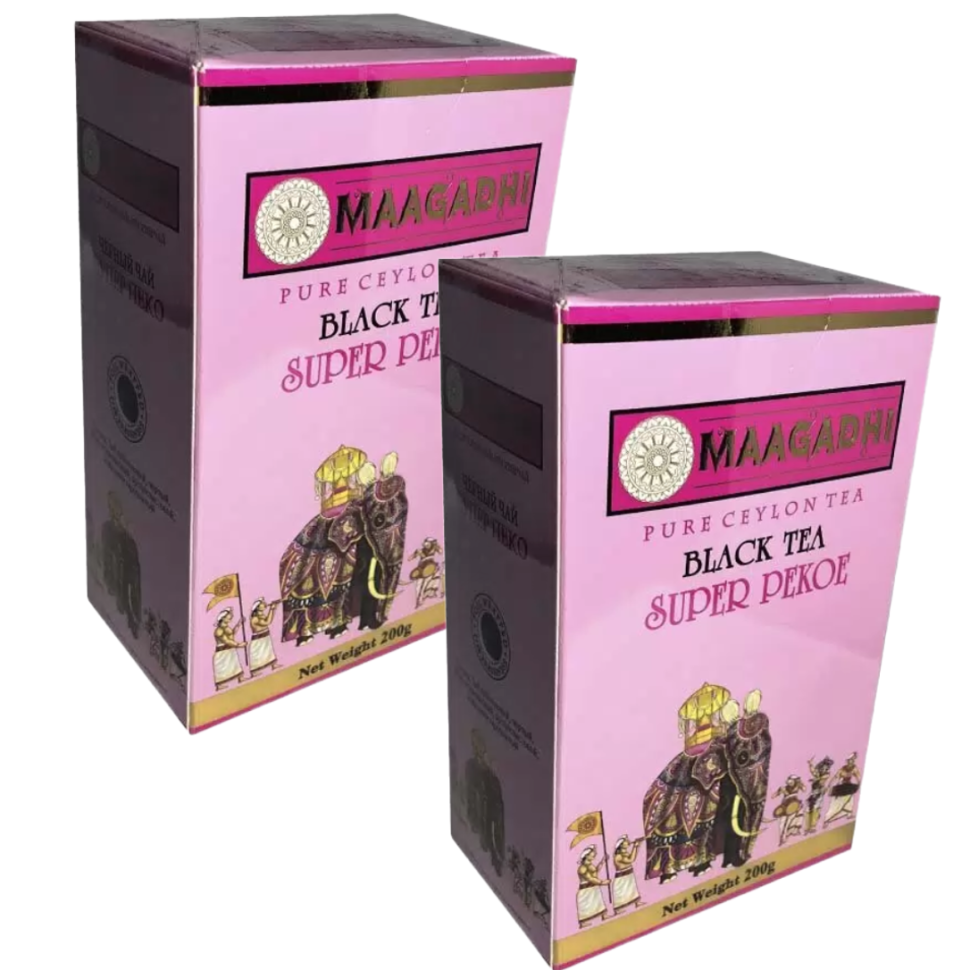 Чай черный Маагади Супер Пеко 200 грамм 2 штуки