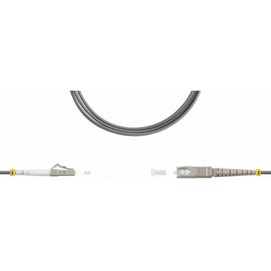 Патч-корд оптический Toplan , симплексный, LC/PC-SC/PC, MM 62,5/125 (OM1), 120 м, LSZH