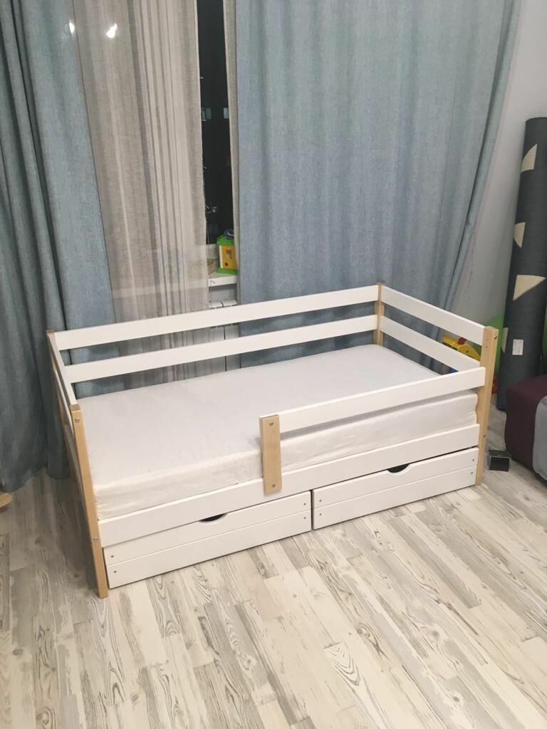 Комплект из двух ящиков для детской кровати 800*1600 белые