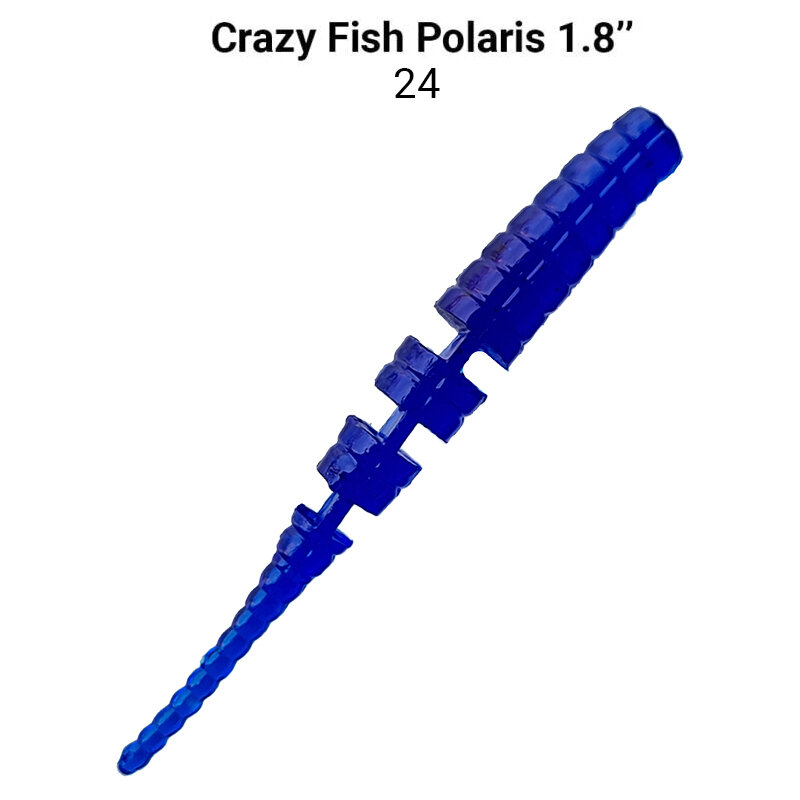 Силиконовая приманка Crazy Fish Polaris 1.8" 5-45-24-6 (аромат кальмар)