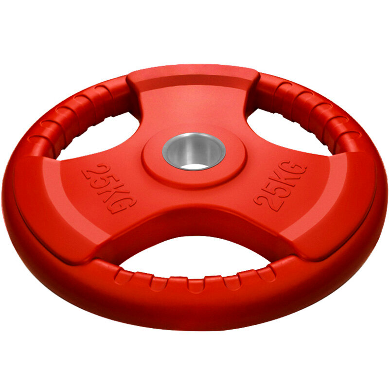 Диск обрезиненный с 3-мя хватами Voitto V-305 25 кг, цветной (d51)